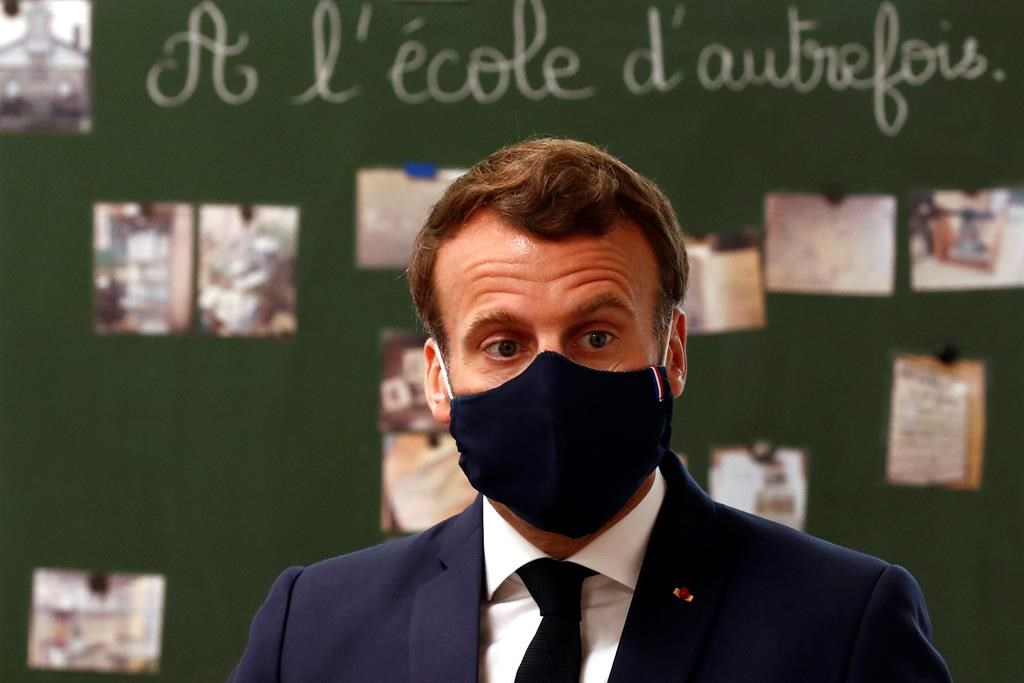 France's Macron makes mask-wearing an act of national pride
