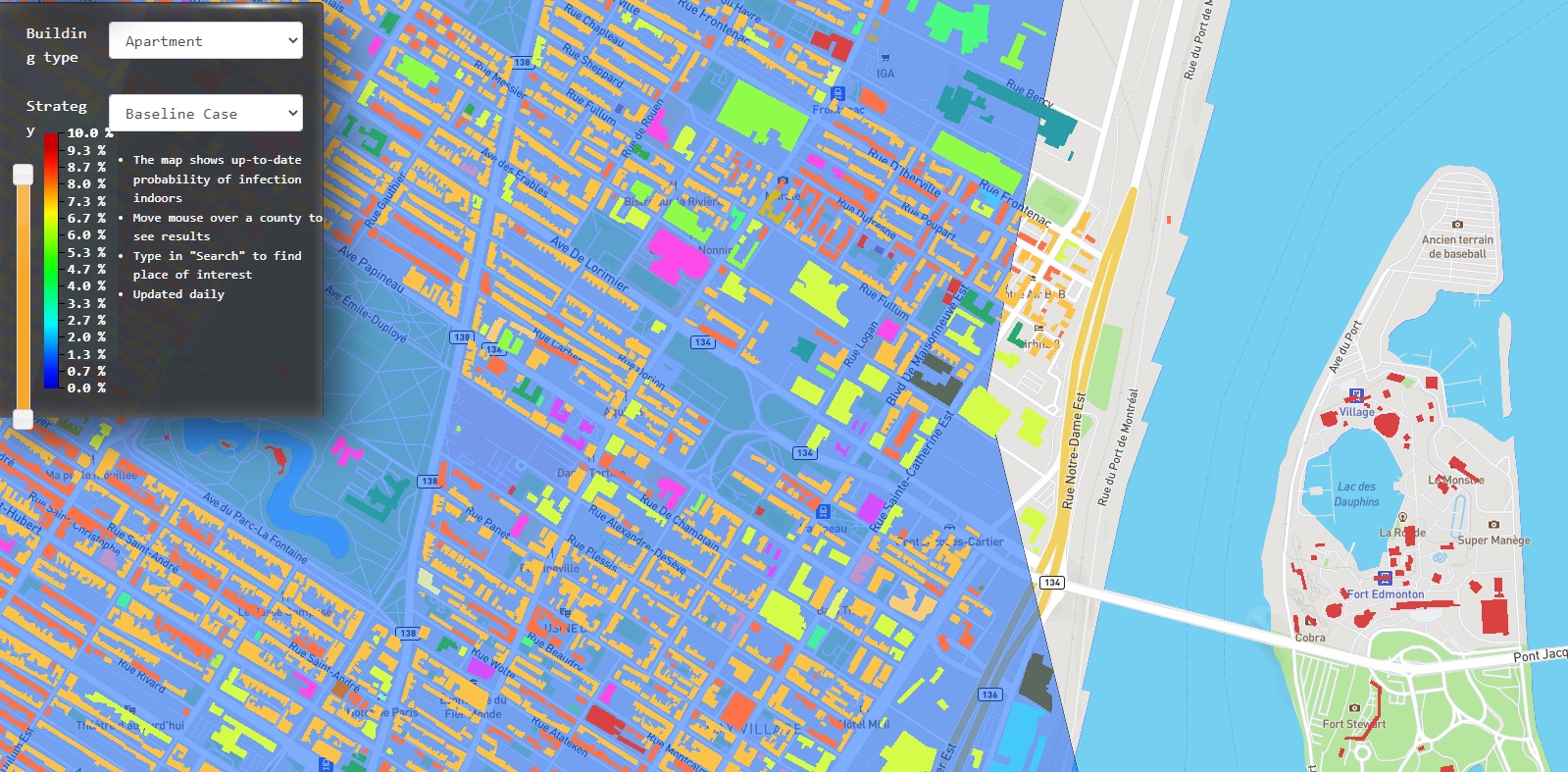 Concordia COVID-19 mapping tool shows transmission high in Montreal ...