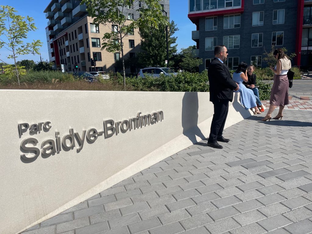 Saidye-Bronfman Park inauguration