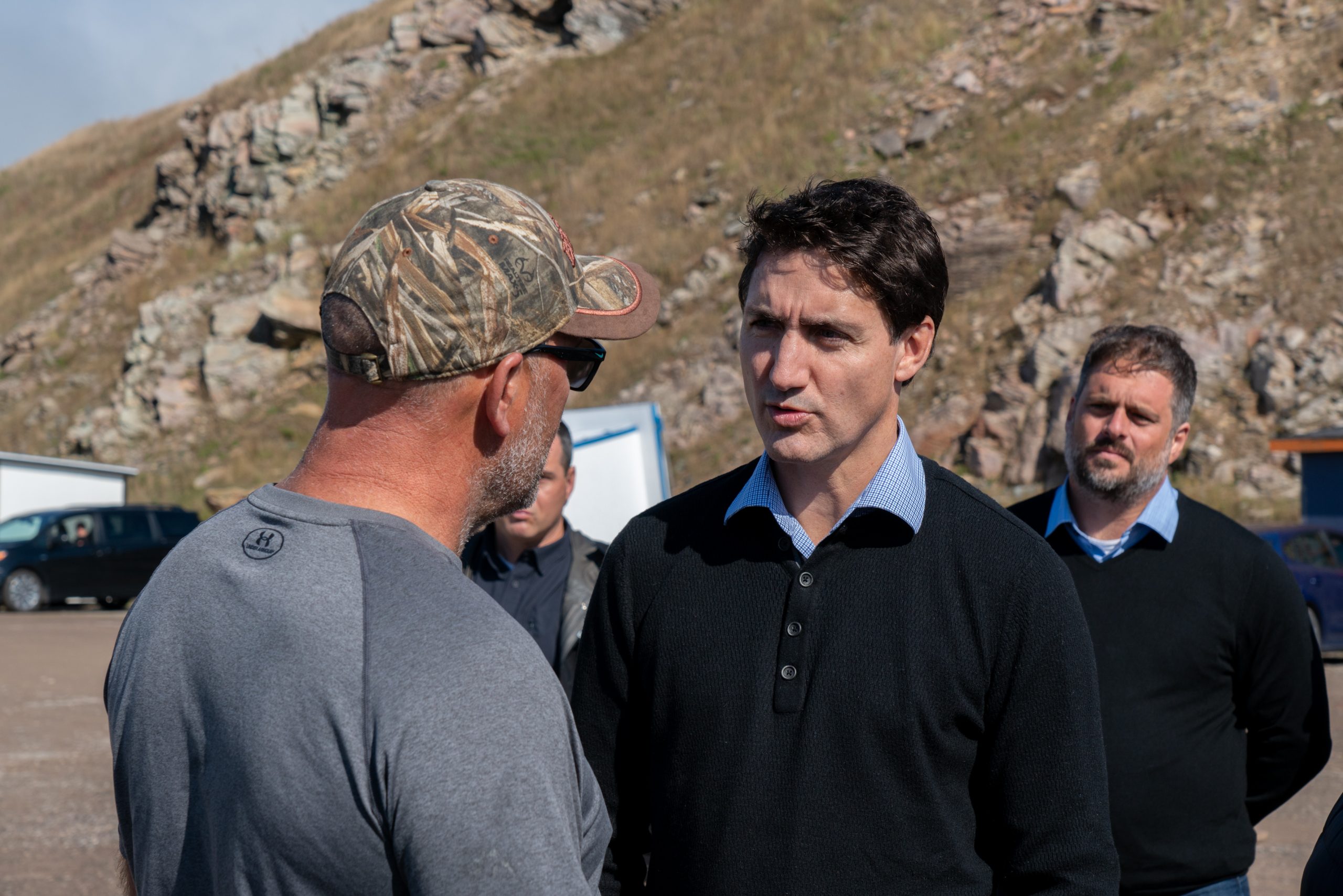 Prime Minister Trudeau visits storm damaged Quebec islands, promises ...