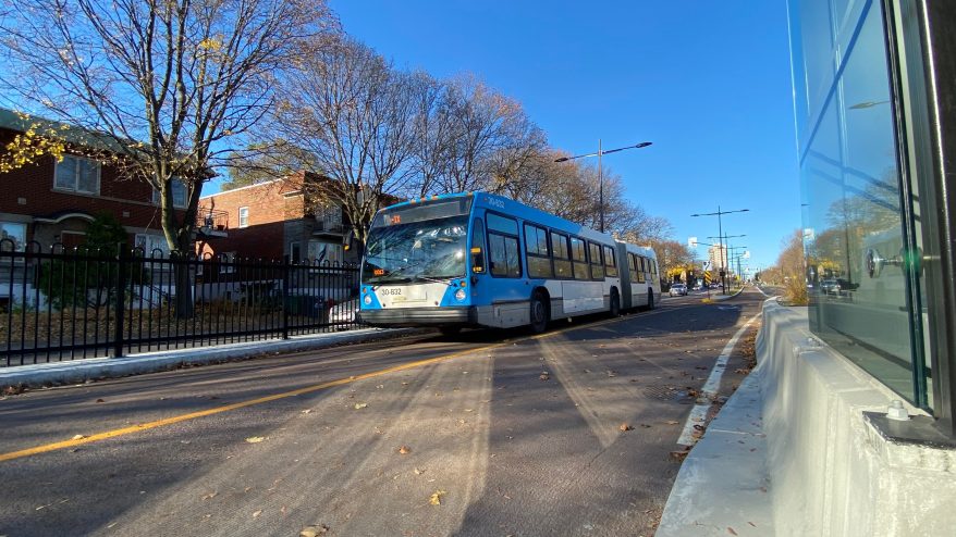 Montreal's first bus rapid transit corridor now in service