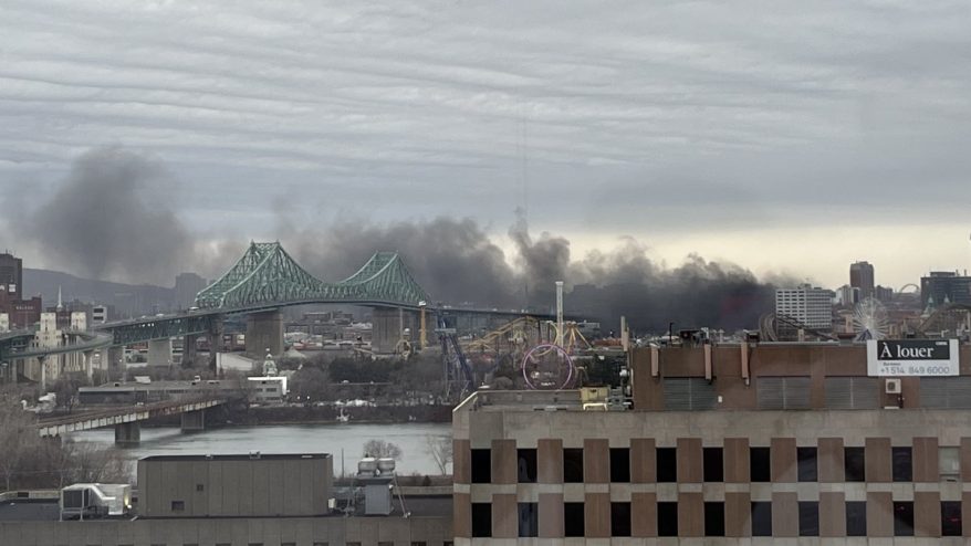 Fire near Jacques-Cartier bridge - third blaze in Montreal Wednesday ...