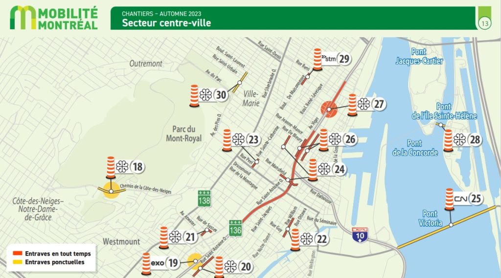 Montreal road work and construction sites to continue into the fall ...