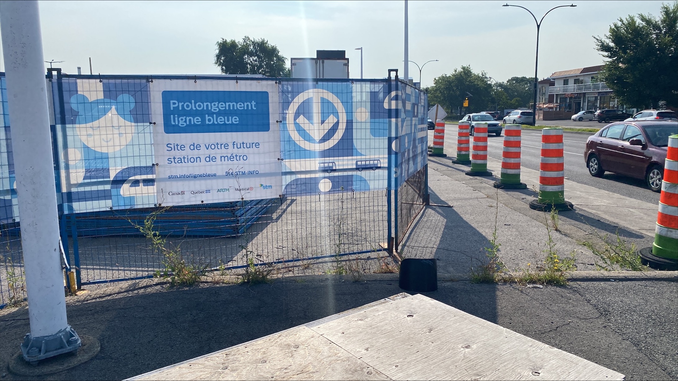 STM blue line metro extension work has begun
