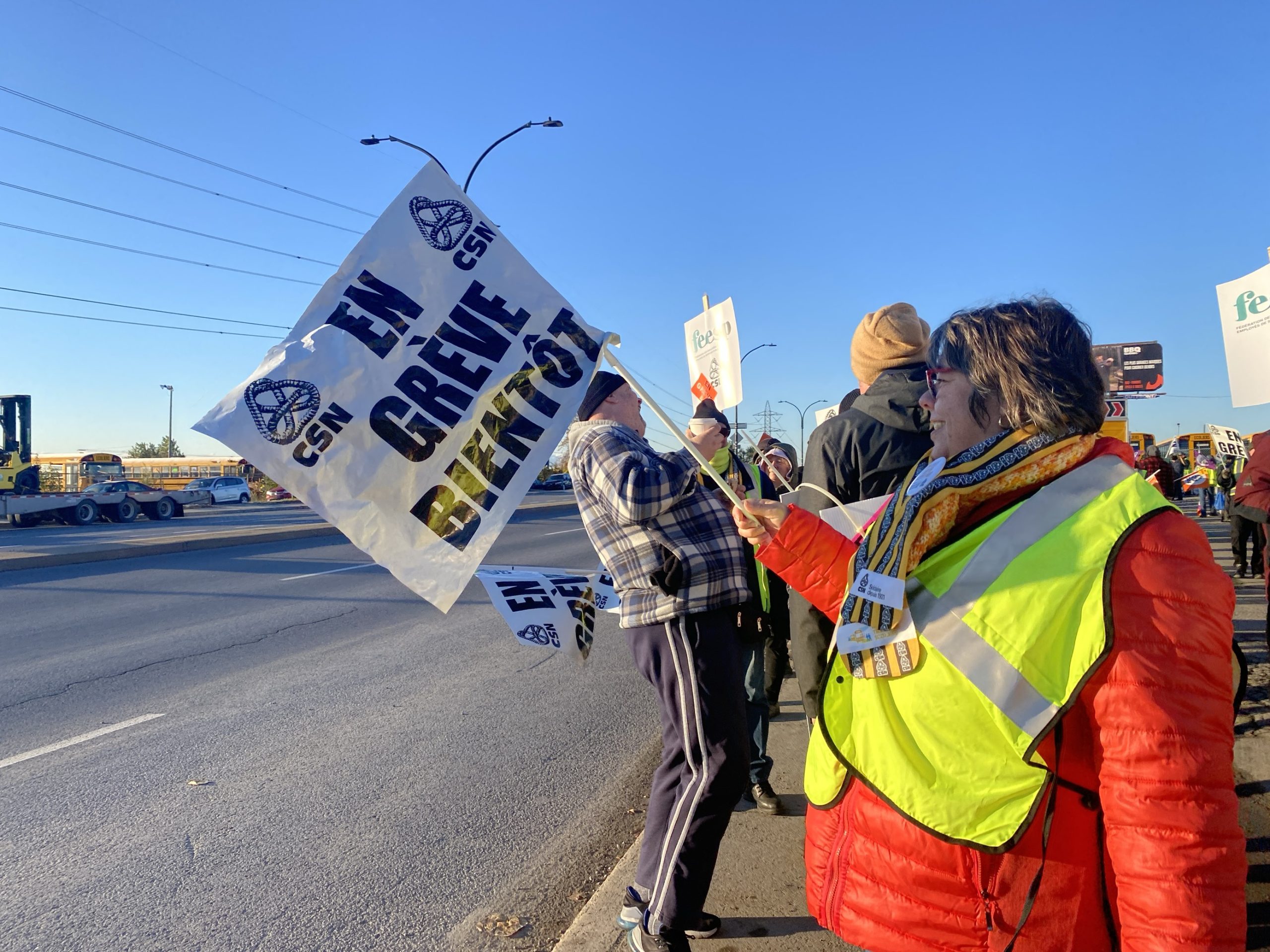 Hundreds of Montreal school bus drivers on strike Tuesday