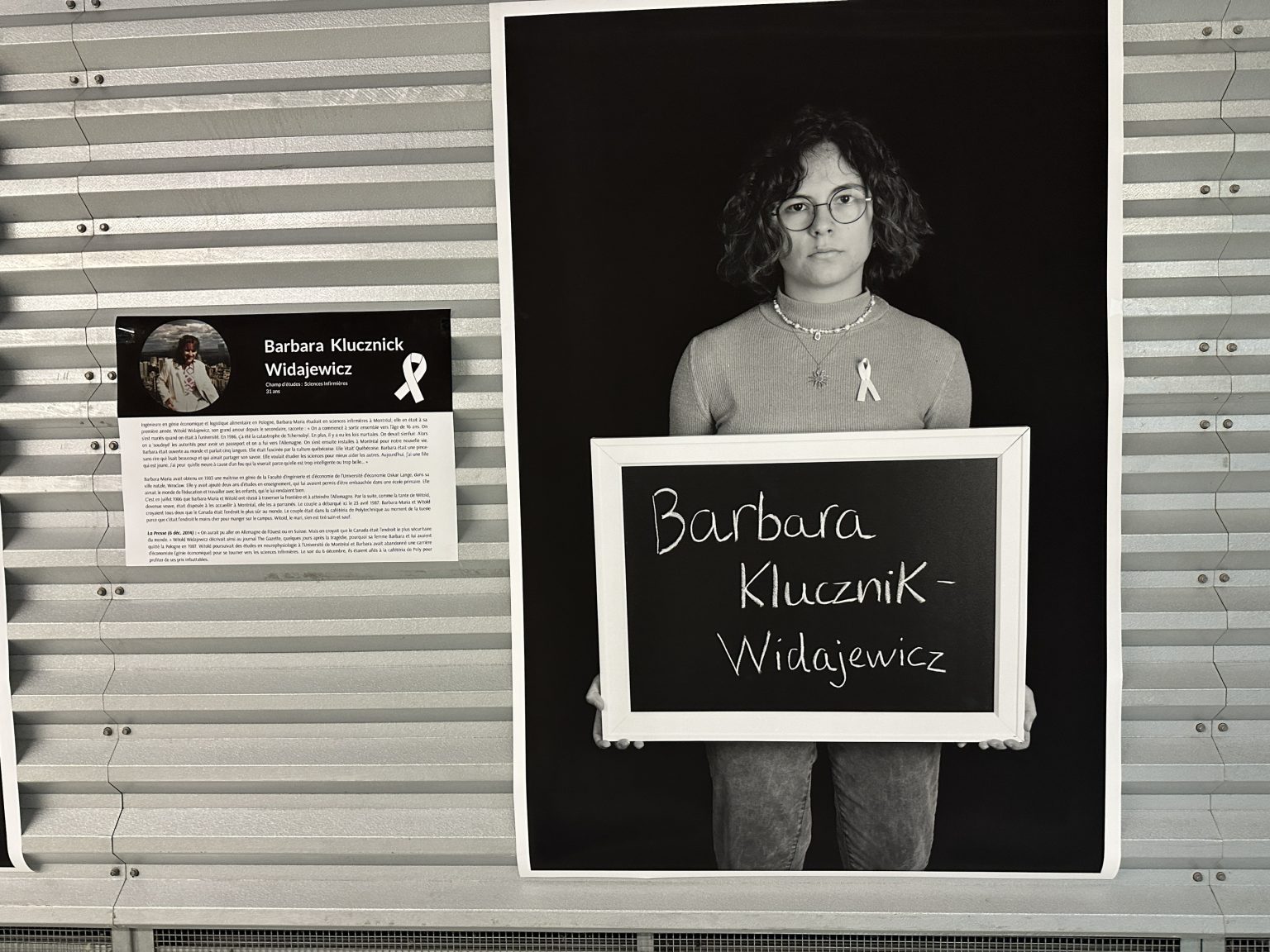 Paying tribute to the 14 women victims of the Polytechnique massacre