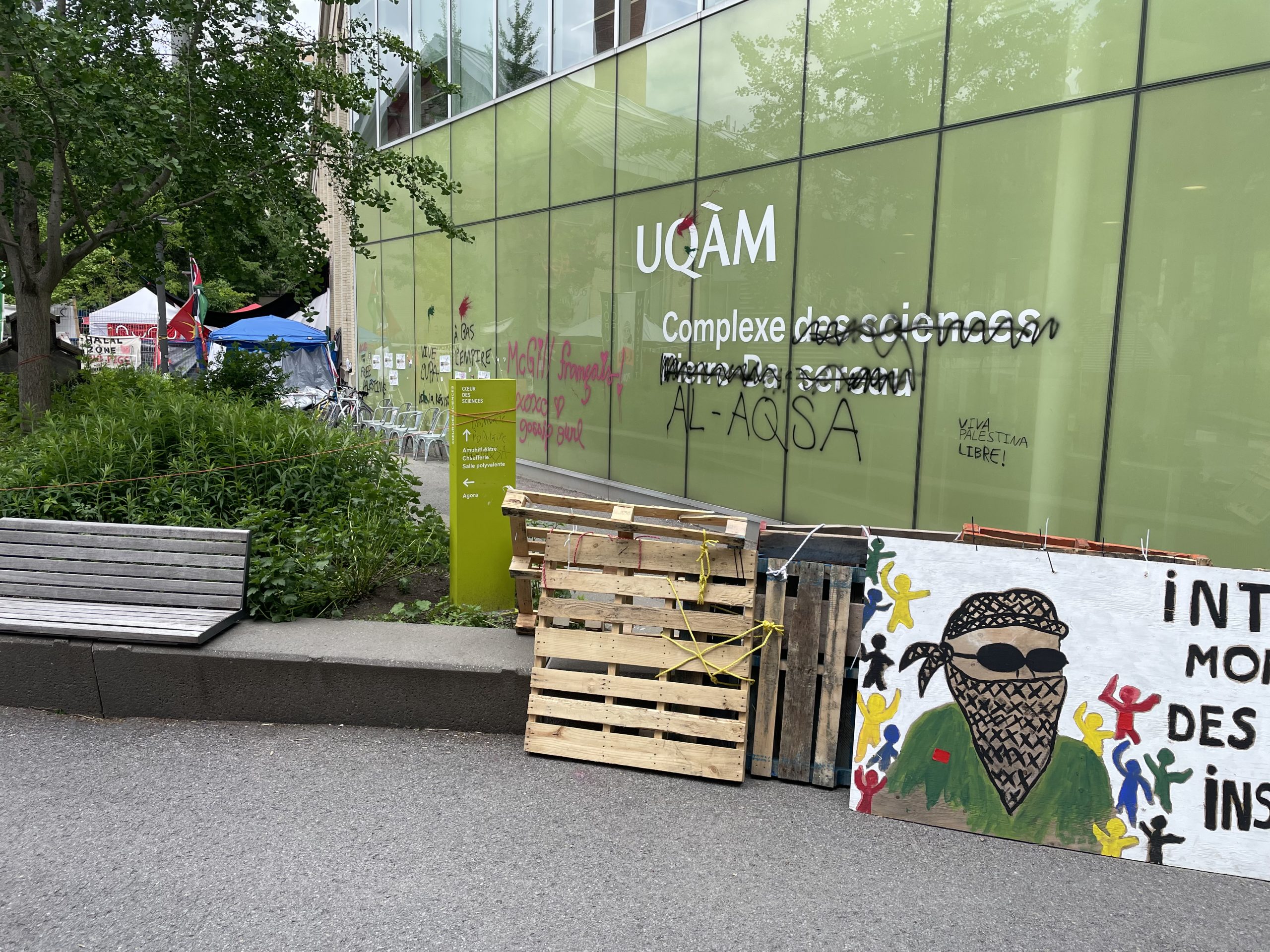 UQAM injunction request against pro-Palestinian encampment on campus in ...