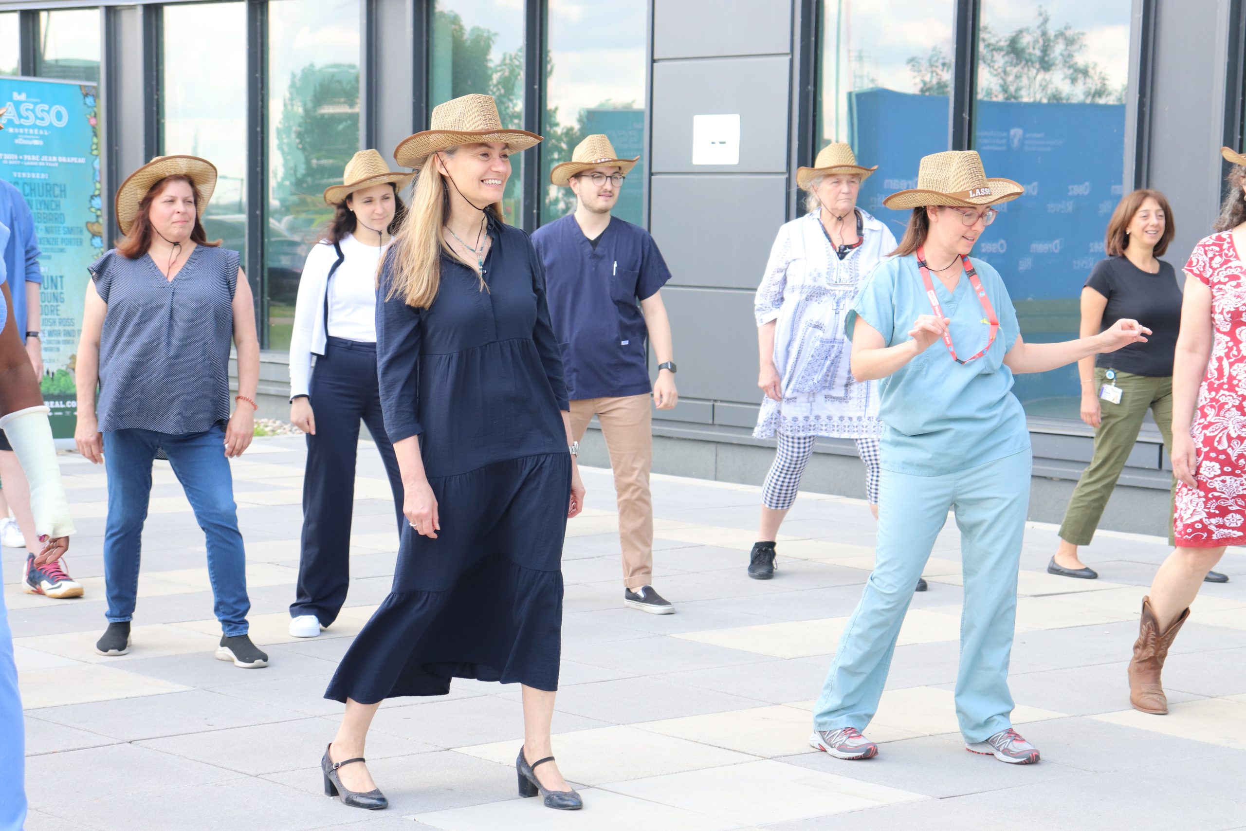 Montreal health care workers step into line dancing, preparing for ...