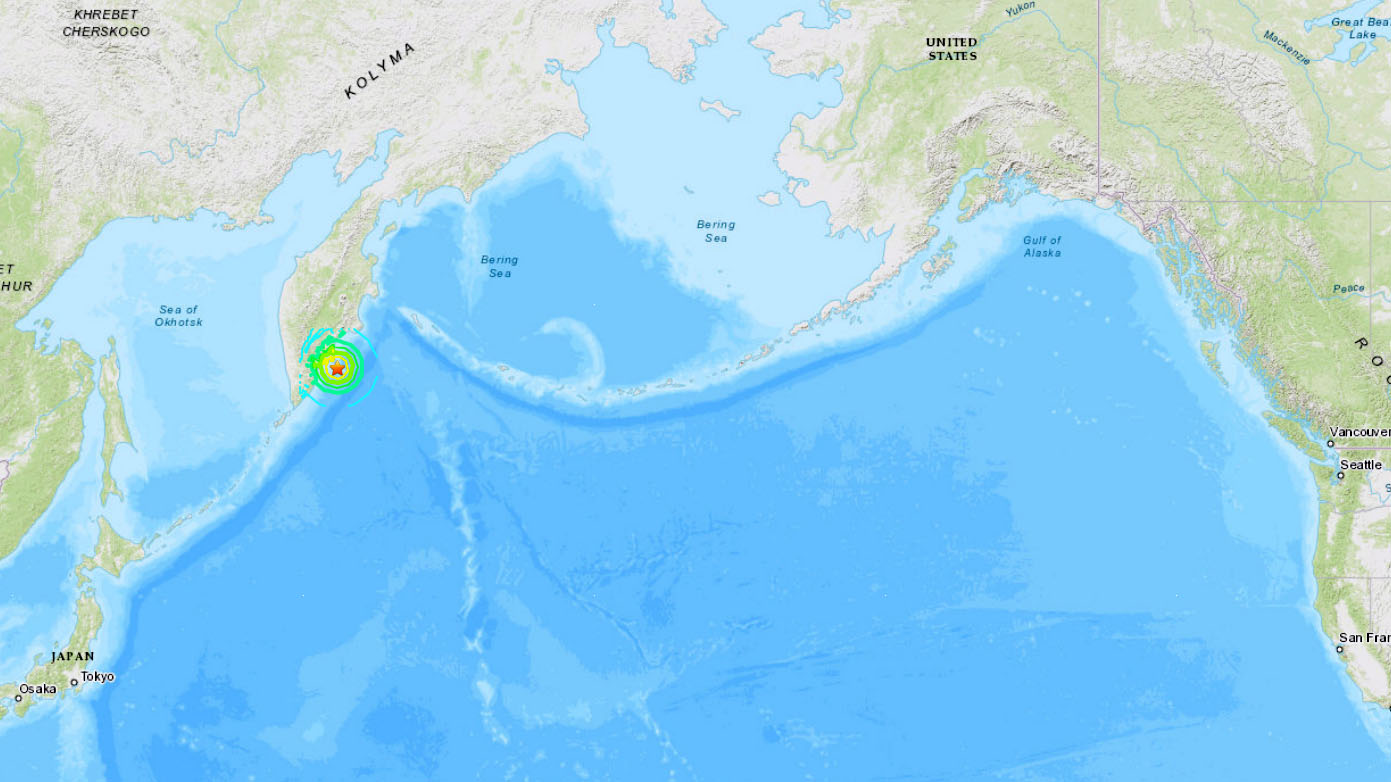 Powerful earthquake hits off far east coast of Russia, though no early ...
