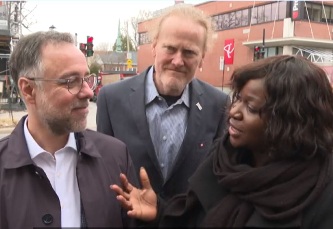 Projet Montréal's new leader Luc Rabouin visits local businesses in CDN ...