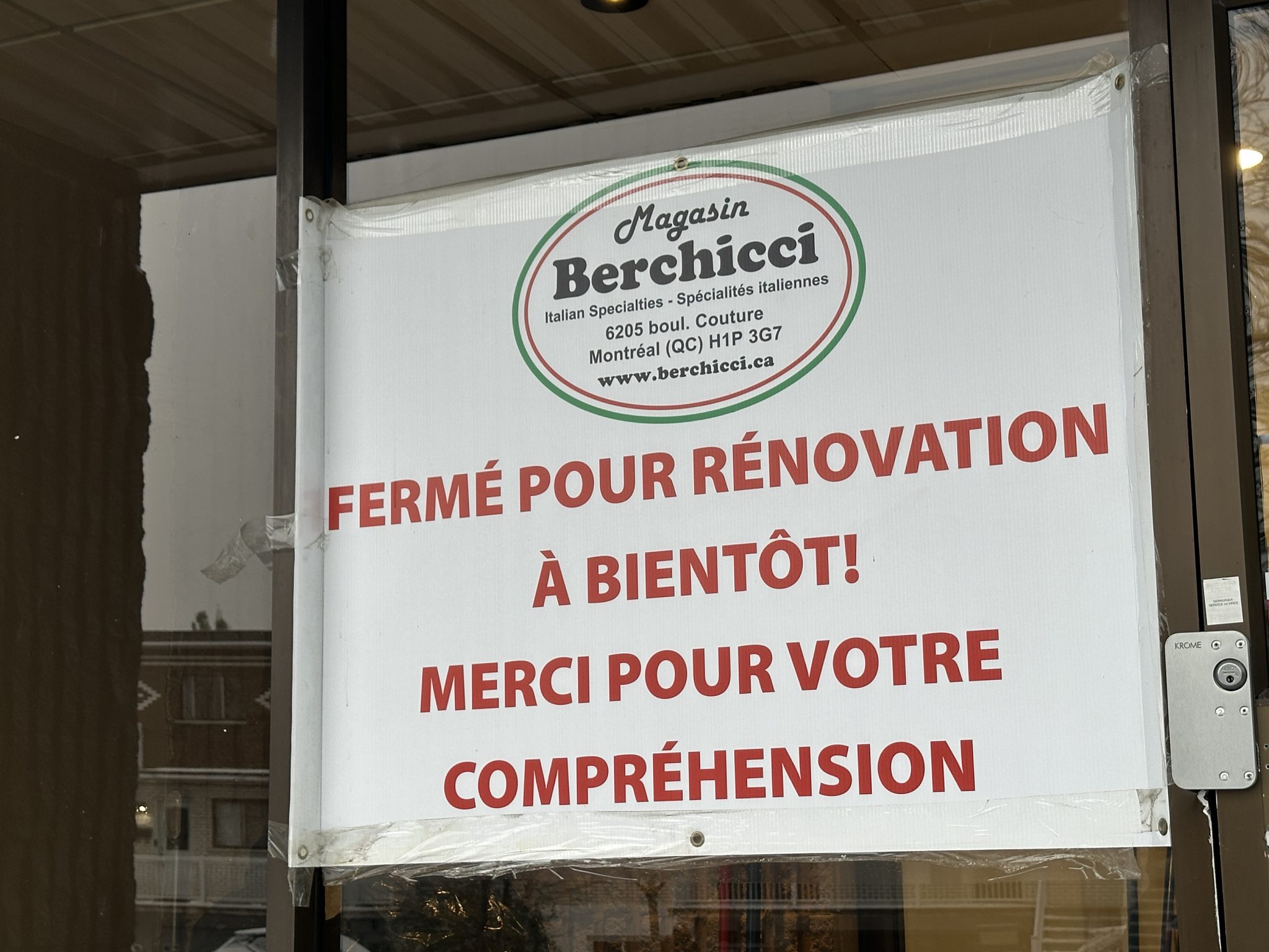 Berchicci in Saint-Leonard to reopen Nov. 28 after fire damage