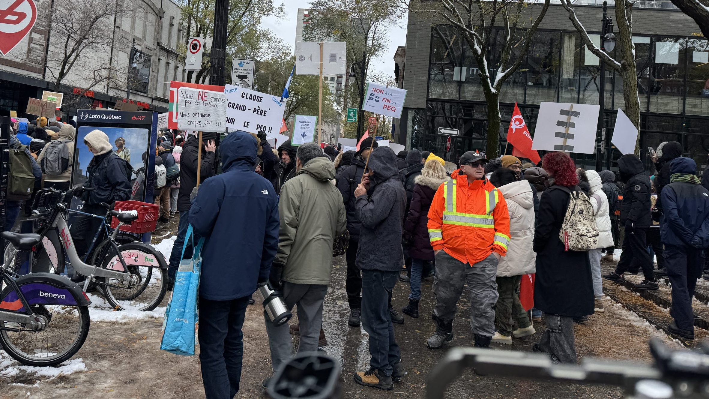 Montreal protesters denounce Quebec ending PEQ