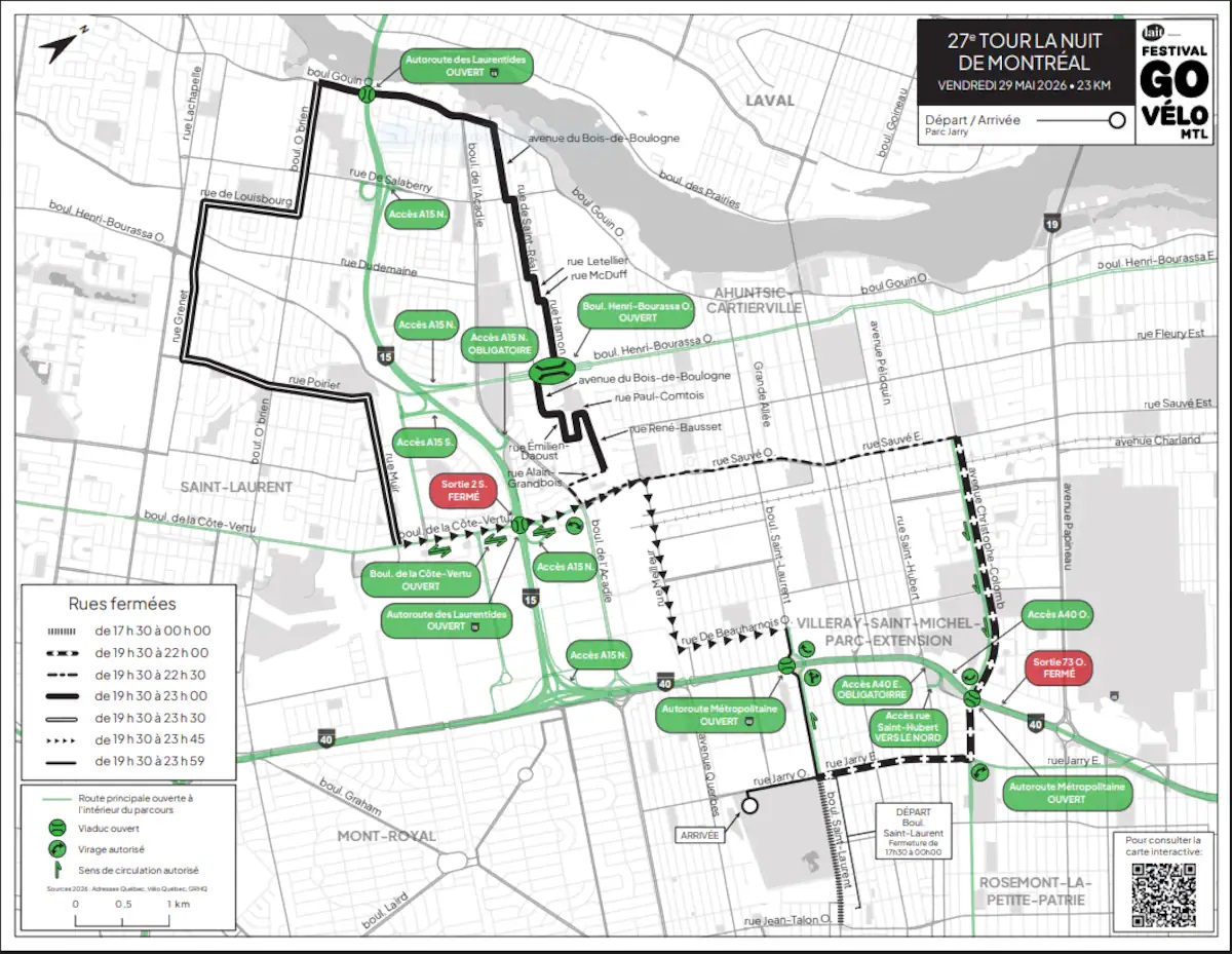 Major road closures expected across Montreal this weekend for Tour de l ...